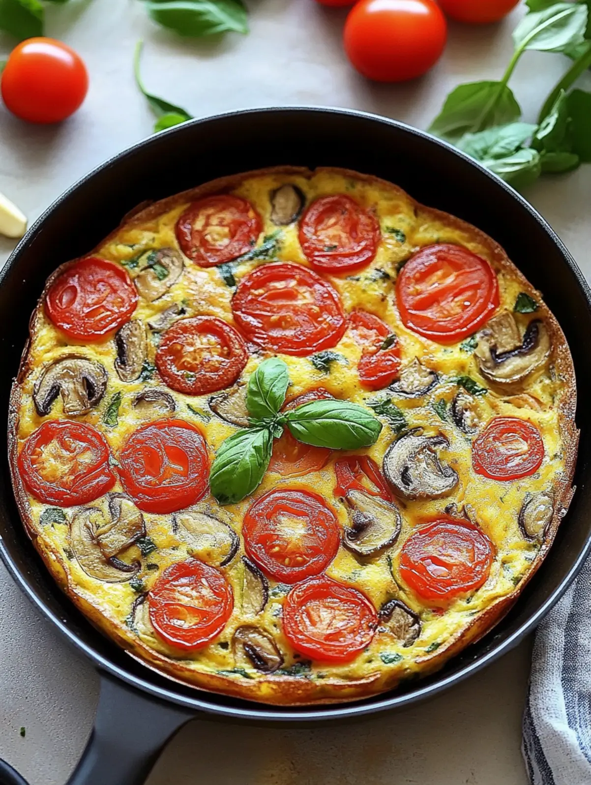 Frittata mit Gemüse - einfach und schnell zubereitet